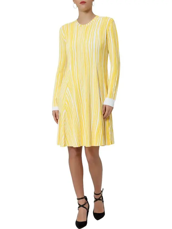 Calvin Klein Dress With Insets - Yellow