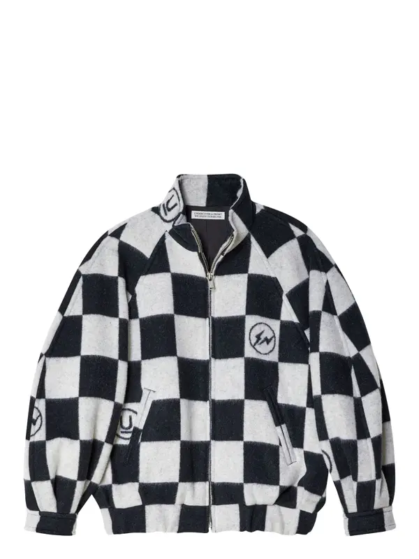 UNDERCOVERISM Checkerboard-print Blouson Jacket - Black