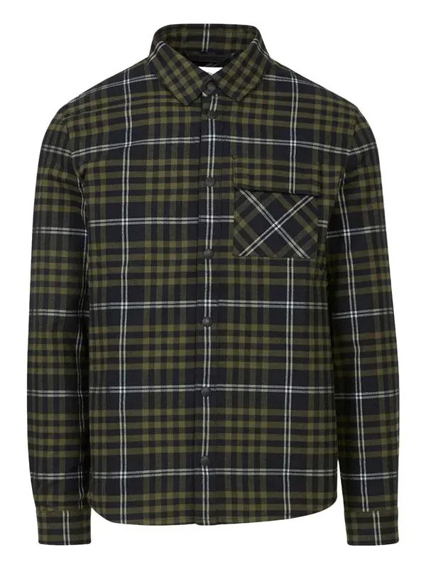 Aztech Mountain Loge Peak Plaid Cotton Shirt - Green