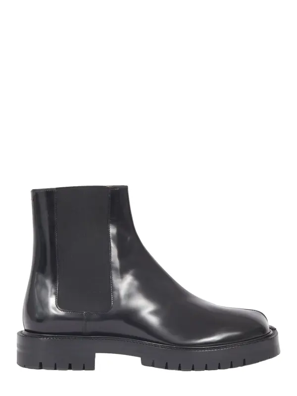 MAISON MARGIELA Tabi Leather Boots - Black