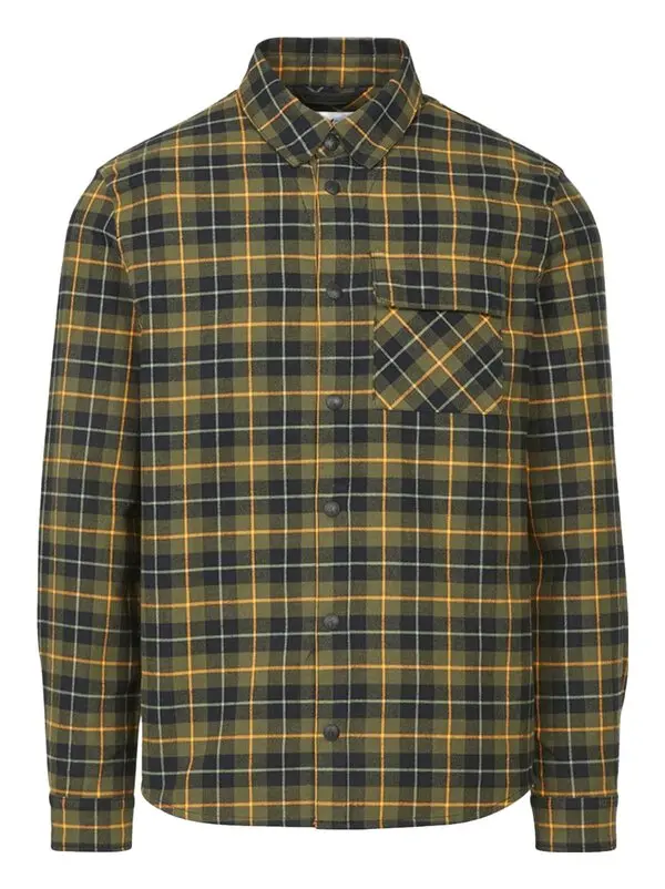 Aztech Mountain Loge Peak Plaid Cotton Shirt - Green