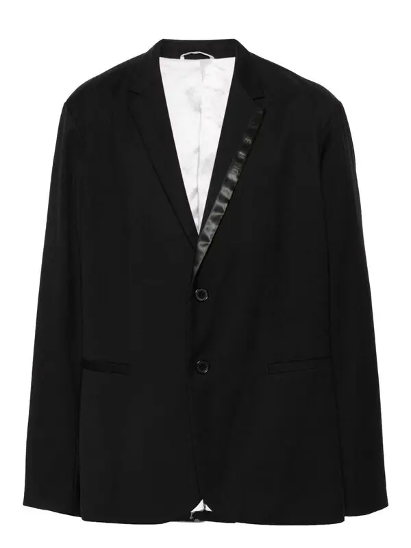 Armani Exchange Logo-tape Blazer - Black