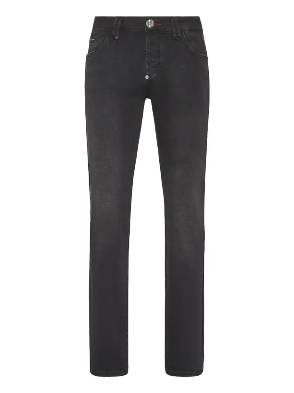 Philipp Plein Supreme Iconic Straight-leg Jeans - Black