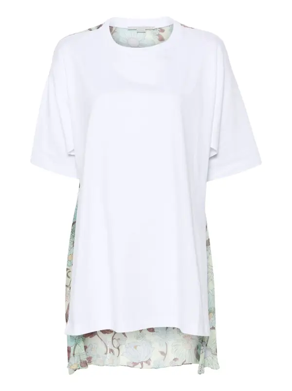 Stella McCartney Floral-print Panel T-shirt - Green