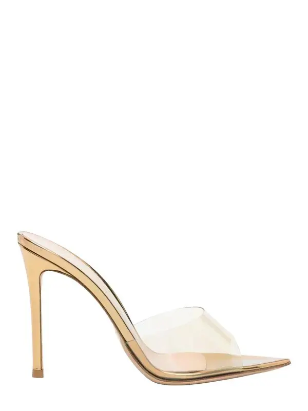 GIANVITO ROSSI Elle Heeled Sandals - Gold