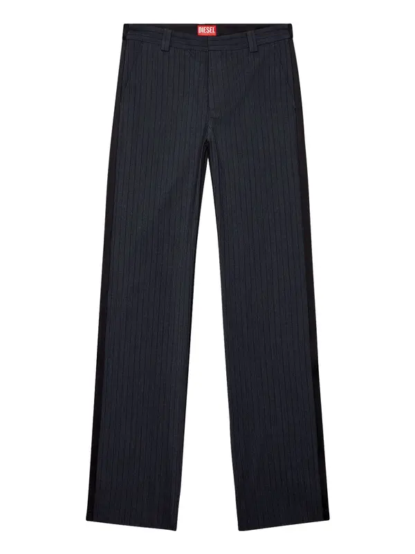 DIESEL® P-wire Pinstriped Tailored Trousers - Black
