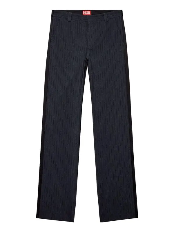 DIESEL® P-wire Pinstriped Tailored Trousers - Black