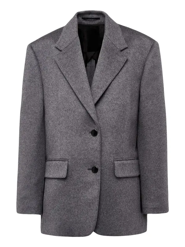 Prada Single-breasted Cashmere Blazer - Grey