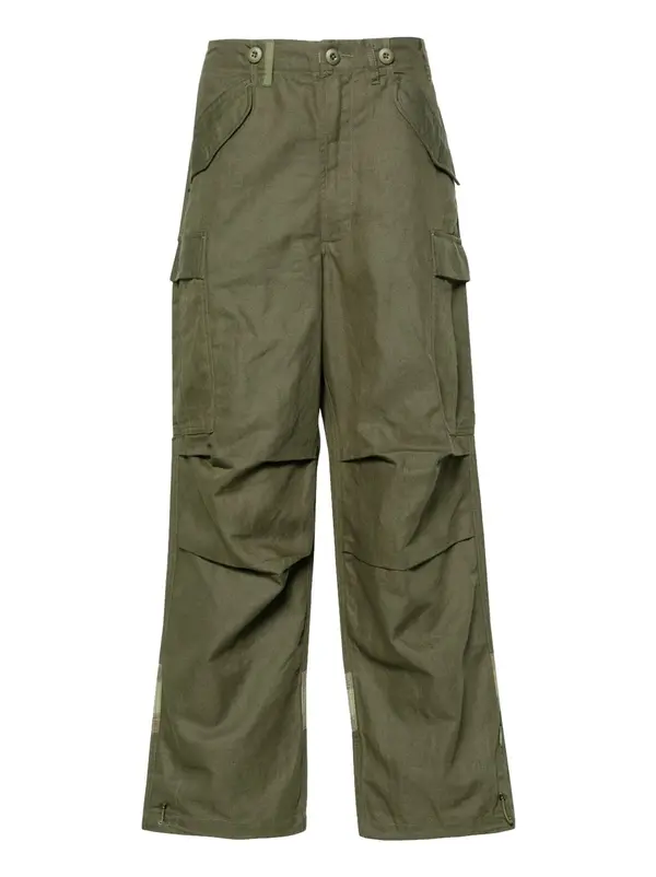 MAHARISHI Hi-vis M65 Wide-leg Cargo Pants - Green
