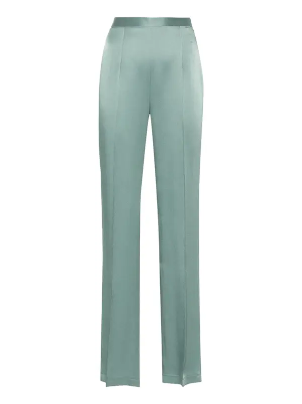 STYLAND High-waisted Straight-leg Trousers - Green