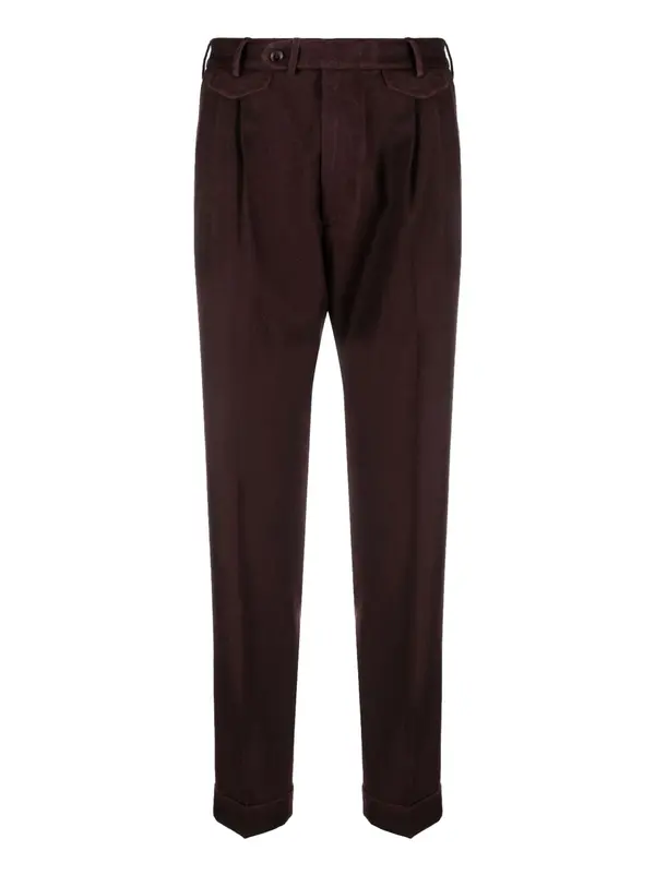 DELL'OGLIO Mario Mid-rise Trousers - Red