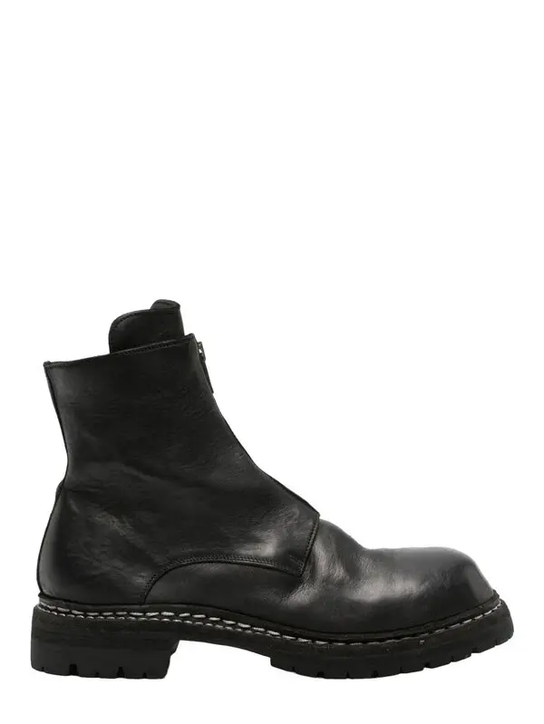Guidi Gr05 Leather Ankle Boots - Black