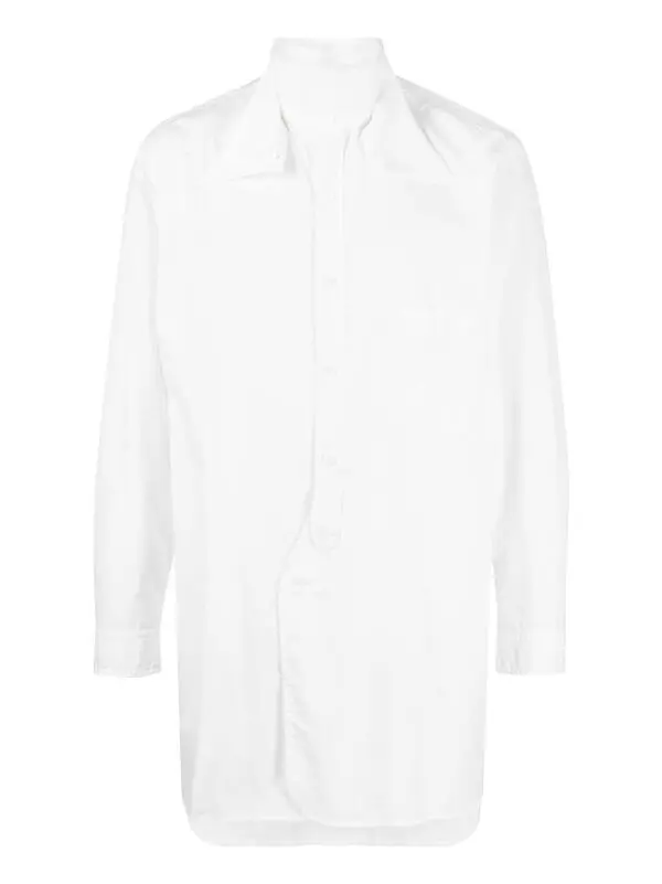 Yohji Yamamoto Layered Cotton Shirt - White