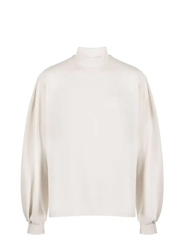 Random Identities Logo-embroidered Cotton Sweatshirt - Neutrals