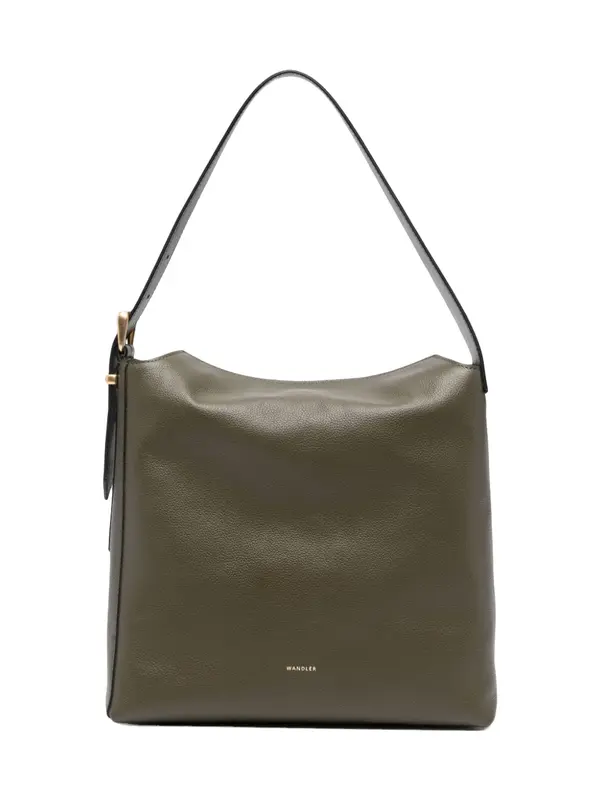 WANDLER Marli Leather Tote Bag - Green