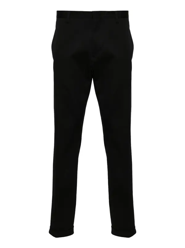 Paul Smith Mid-rise Slim-cut Chino Trousers - Black