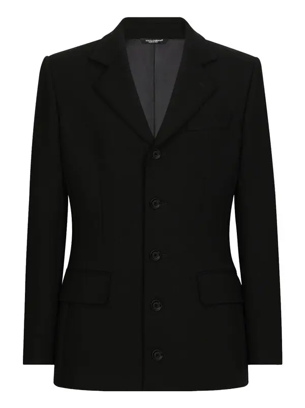 Dolce & Gabbana Peak-lapels Single-breasted Blazer - Black