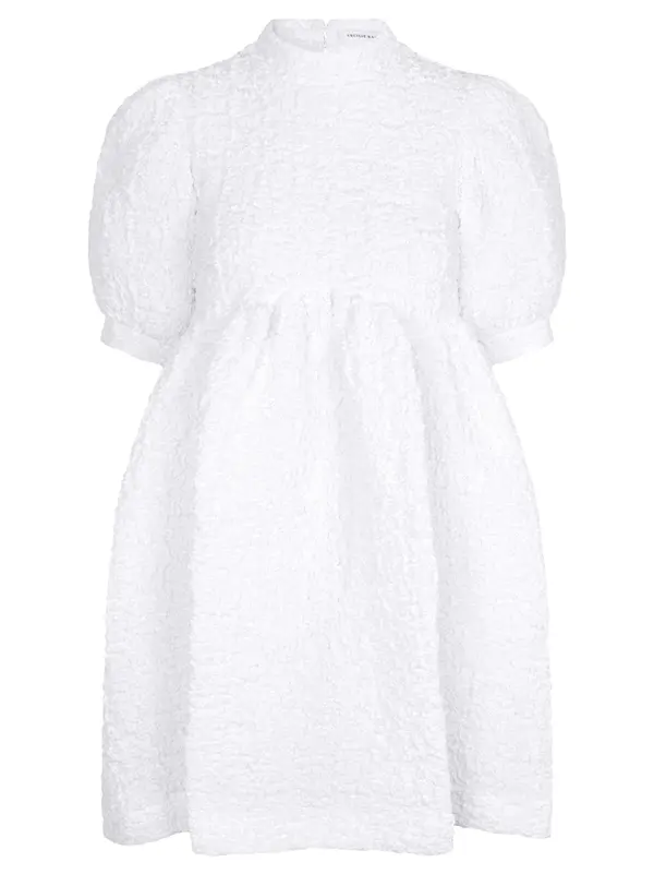 Cecilie Bahnsen Uma Smocked Mini Dress - White