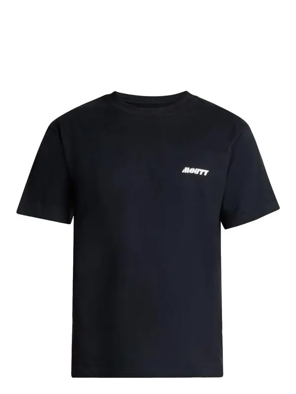 MOUTY Logo-print Cotton T-shirt - Black