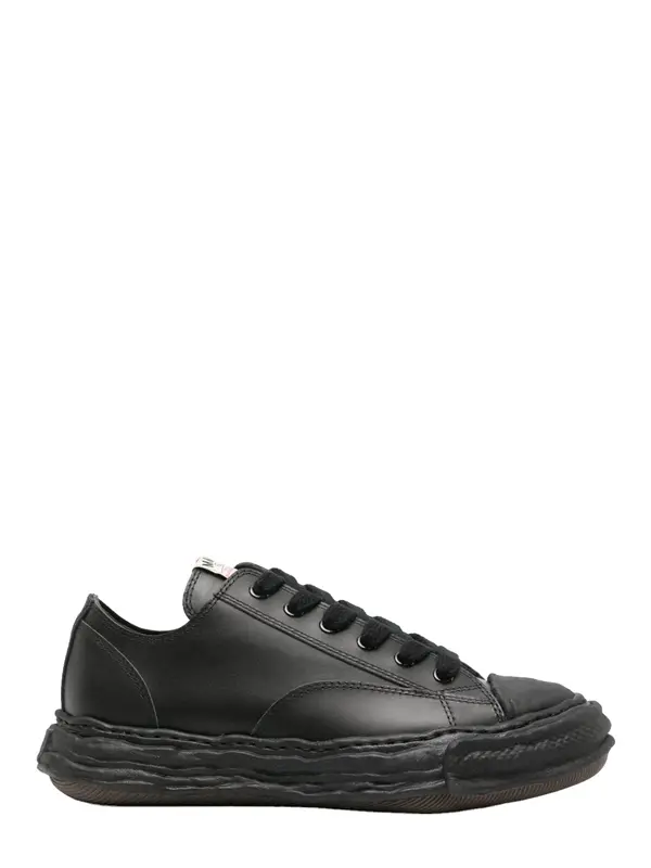 Mihara Yasuhiro Peterson Leather Sneakers - Black