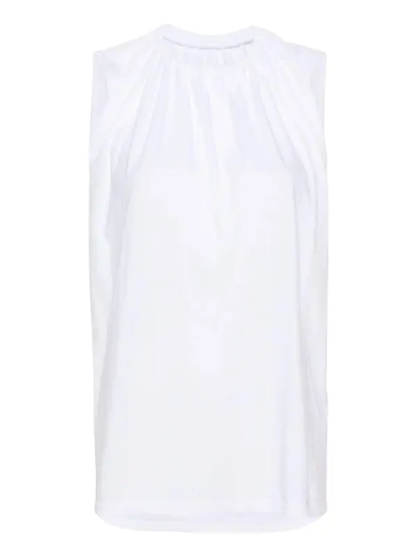 MAISON MARGIELA Gathered-detail Tank Top - White