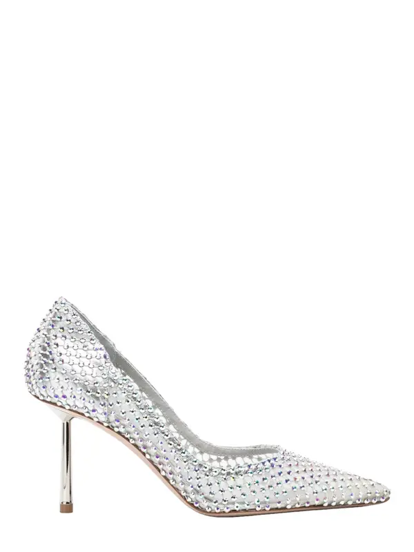 LE SILLA Gilda 90mm Crystal-embellished Pumps - Silver