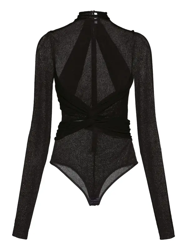 FERRAGAMO High-neck Bodysuit - Black