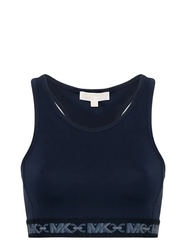 Michael Kors Logo-strap Sports Bra - Blue