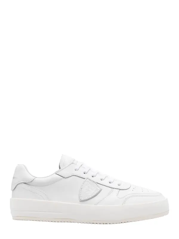 Philippe Model Leather Sneakers - White