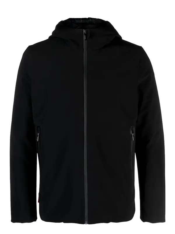 RRD Logo-embossed Hooded Down Jacket - Black