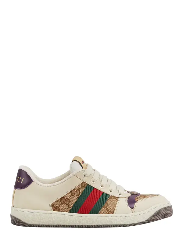 Gucci Screener Gg Canvas Sneakers - Brown