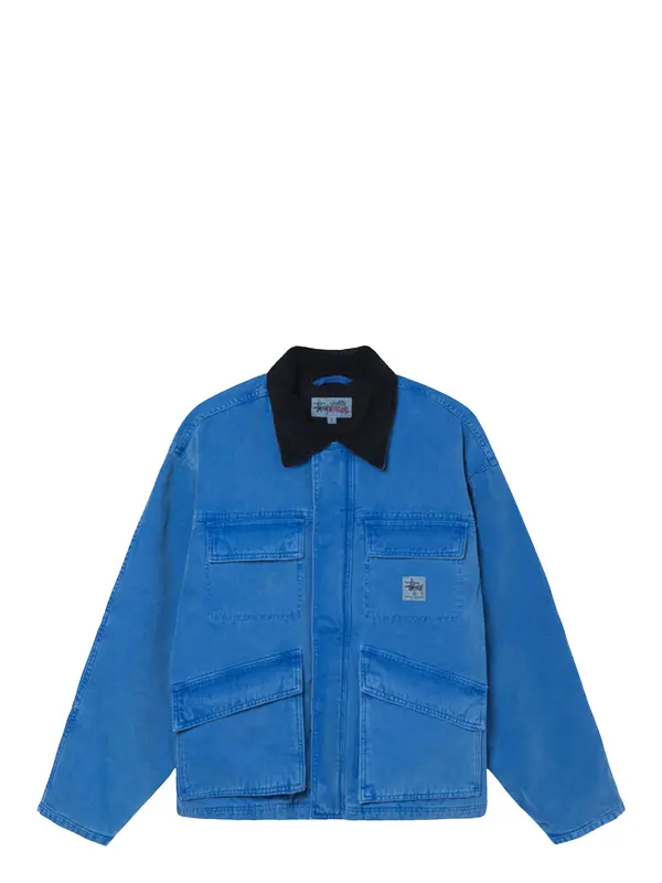 StÜssy Washed Canvas Shop Jacket - Blue