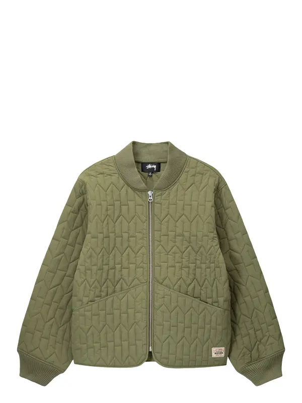 StÜssy Quilted Liner Jacket - Green
