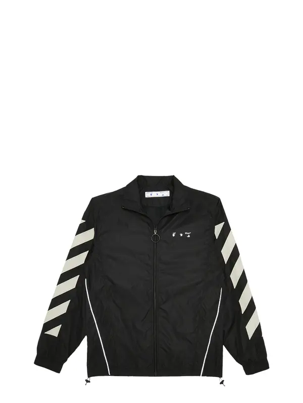 Off-White Diag Nylon Track Top /abbey/stone - Black