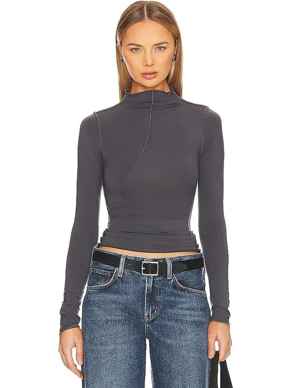 THE LINE BY K Zane Top - Deep Grey