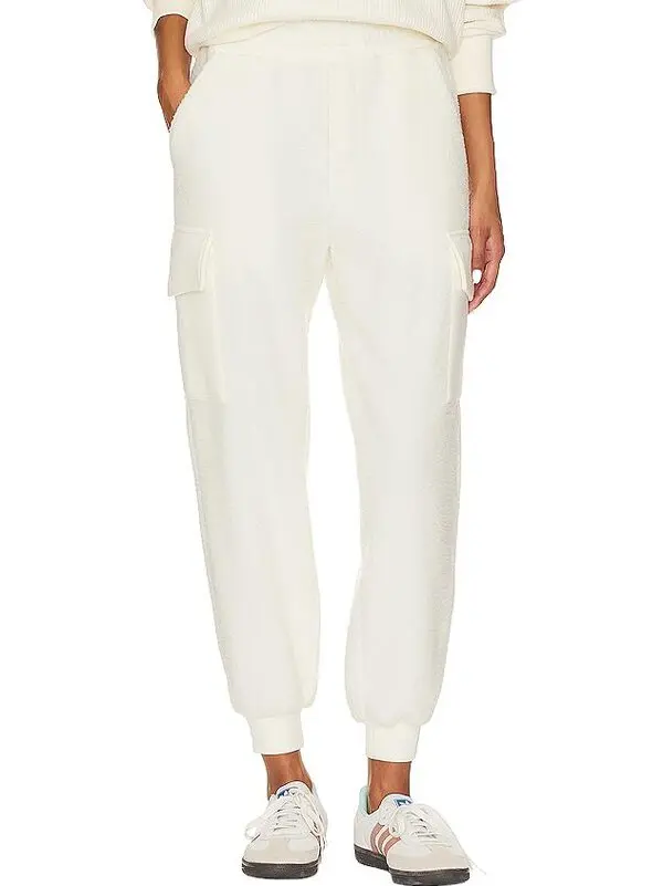 Varley Samson Relaxed Fleece Pant - Egret