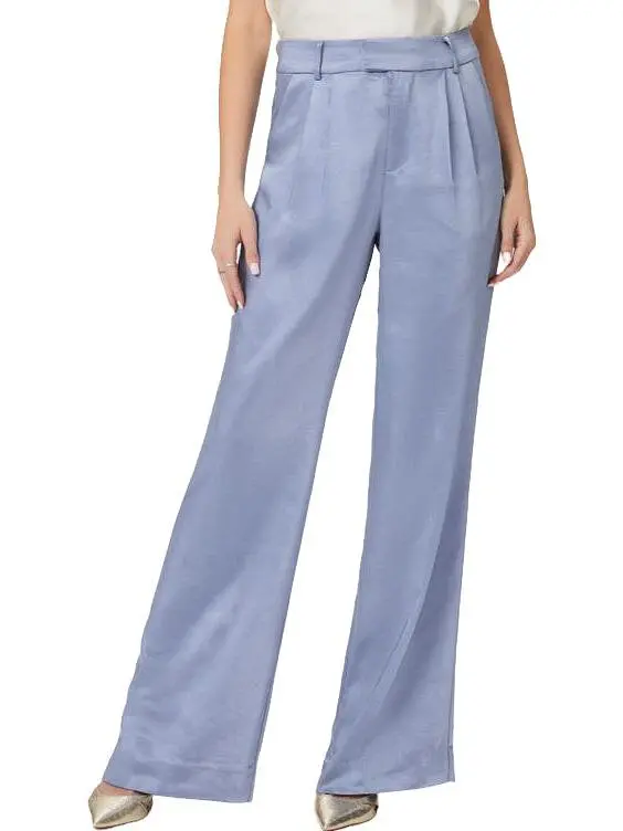 Paige Elyana High-waist Trousers - Iced Slate