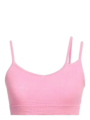 VICOLO Knitted Crop Top - Pink
