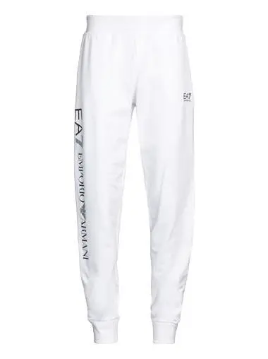 EA7 Pants Size Cotton, Elastane - White