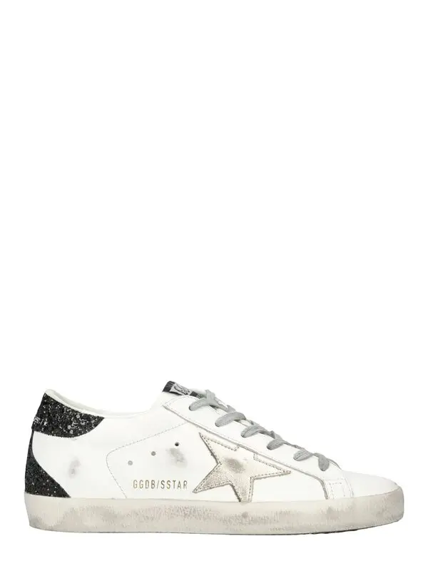 GOLDEN GOOSE Leather Super-star Sneakers - White