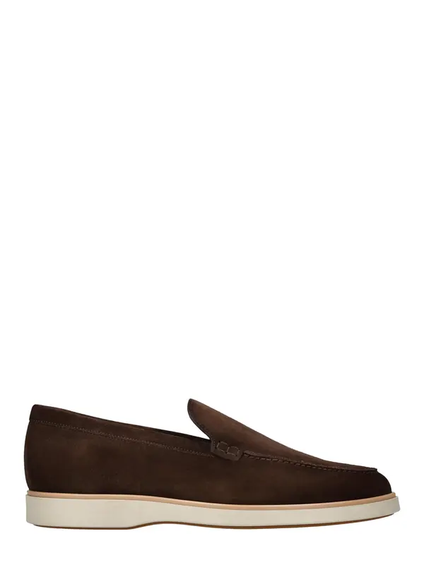 Magnanni Leather Paraiso Loafers - Brown