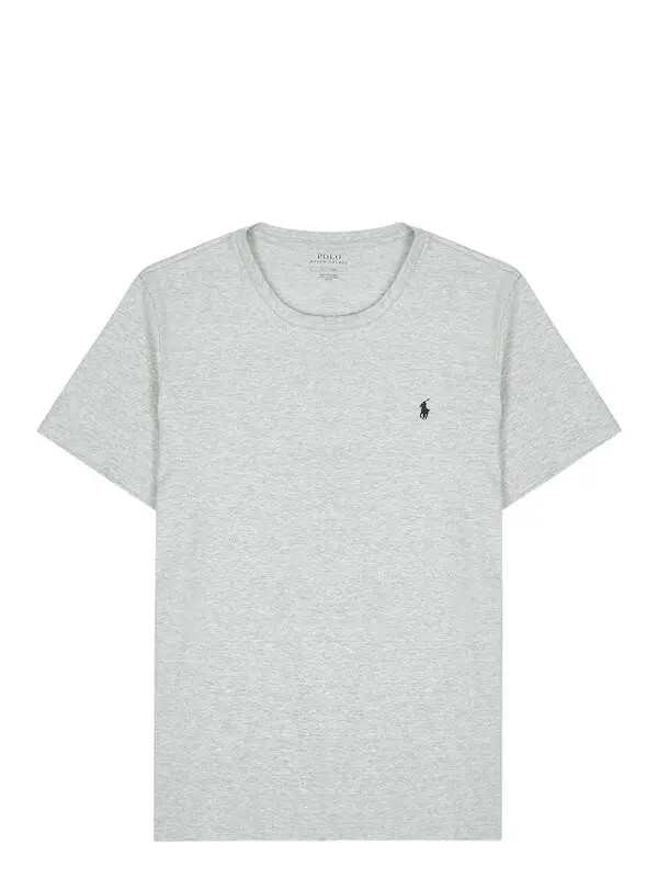 Polo Ralph Lauren Logo-embroidered Cotton T-shirt - Grey