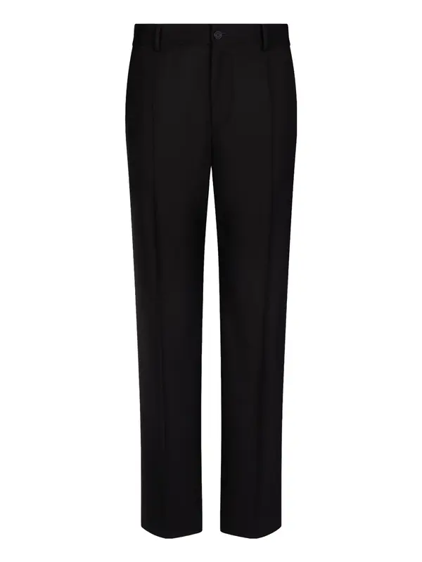 Dolce & Gabbana Tailored Straight-leg Trousers - Black