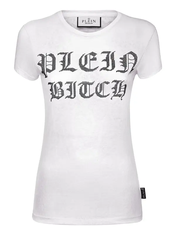 Philipp Plein Crystals-embellished T-shirt - White
