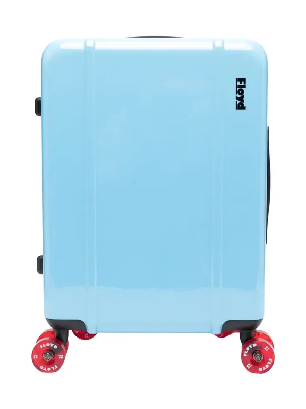FLOYD Logo-print High-shine Cabin Suitcase - Blue