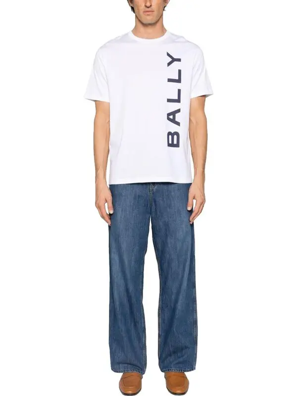 Bally Logo-print Organic Cotton T-shirt - White