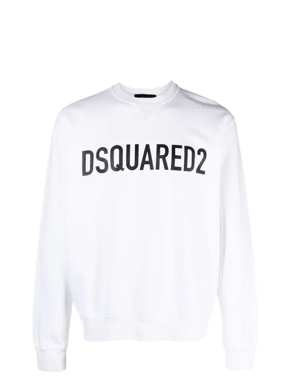 Dsquared2 Logo-print Cotton Sweatshirt - White