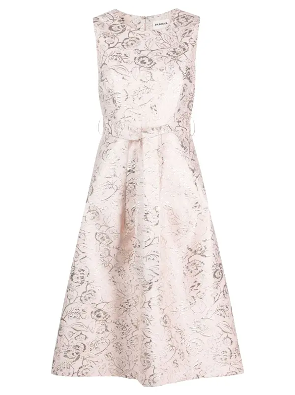 P.a.r.o.s.h Brocade-effect Patterned Jacquard Dress - Pink