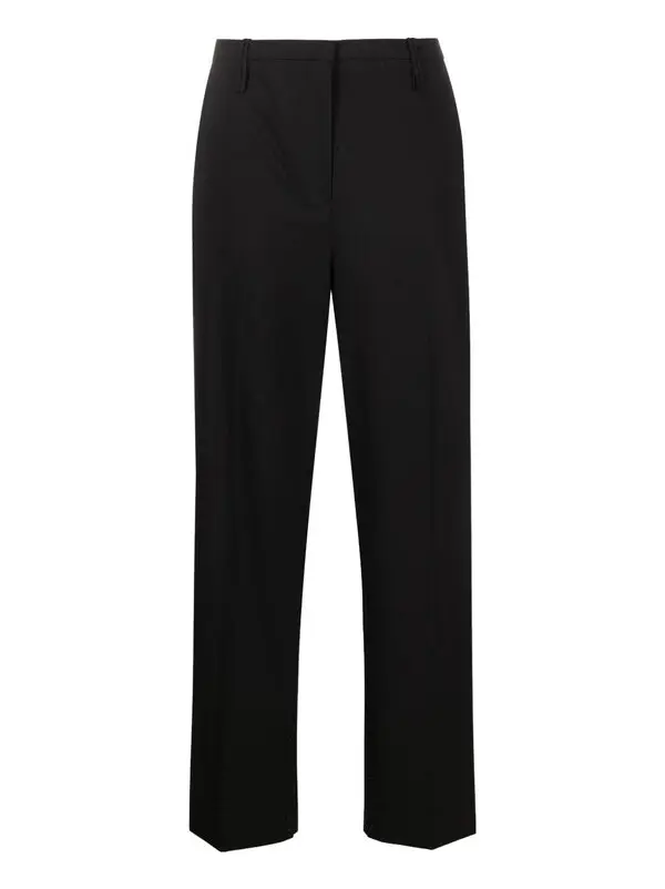 GANNI Mid-rise Tailored Trousers - Black