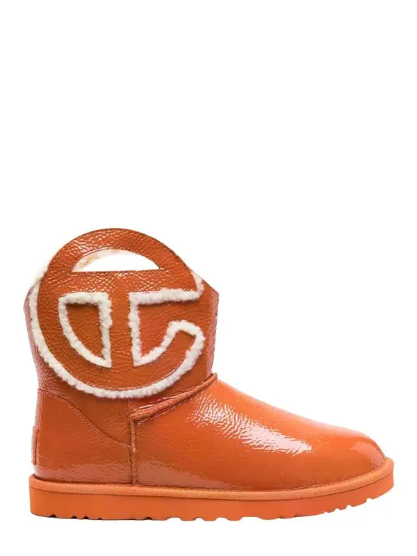 UGG X Telfar Logo Mini Crinkle Boots - Orange